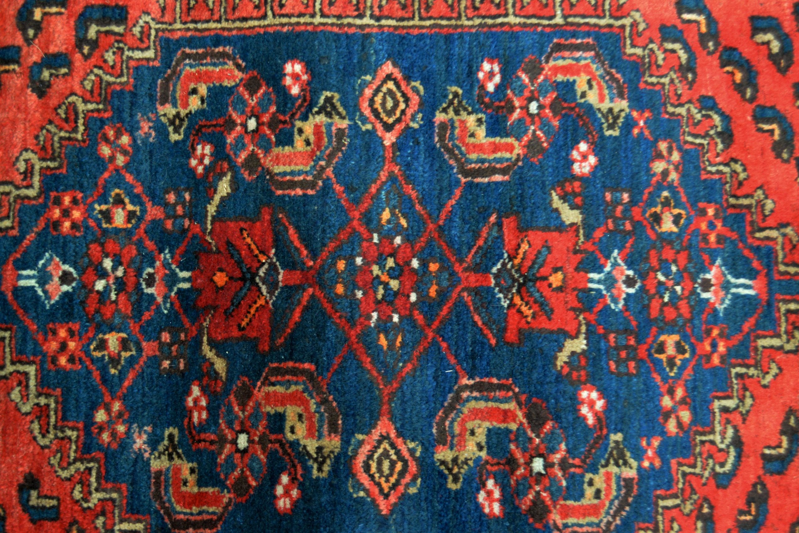 Tapis ancien Iran Hamadan. - LA COMTESSE G.